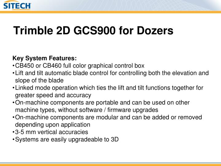 PPT - Trimble 2D & 3D Grade Control Systems for Dozers & Graders ...
