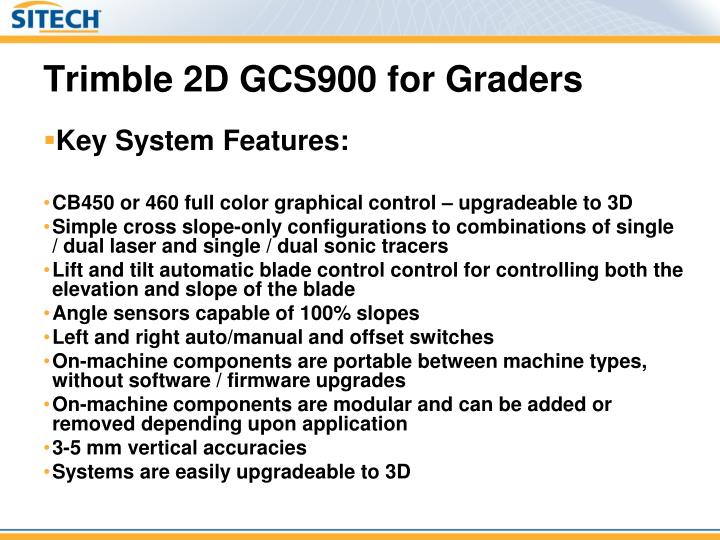 PPT - Trimble 2D & 3D Grade Control Systems for Dozers & Graders ...