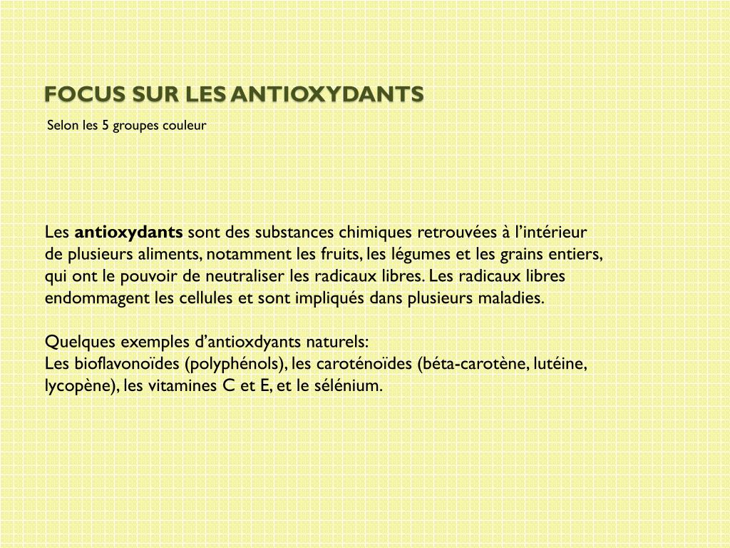 PPT - 1) Les multiples bienfaits Pourquoi les fruits et légumes ...