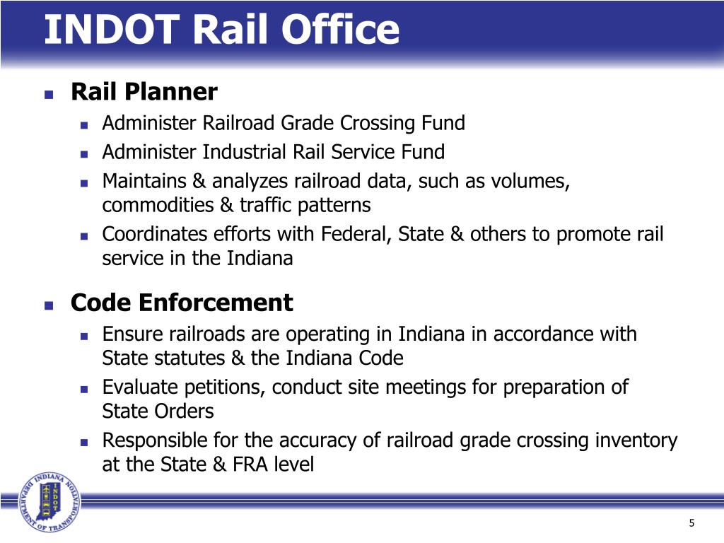 PPT - Conexus Indiana INDOT Rail Office & Aviation Office Robert Zier ...