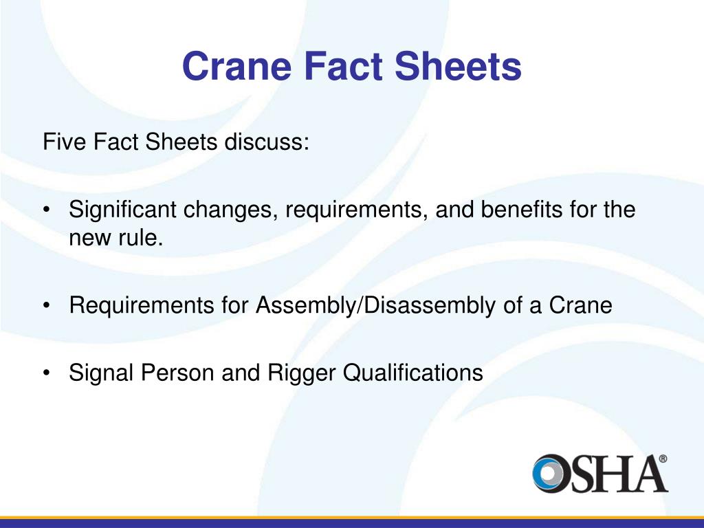 PPT - OSHA/Directorate of Construction Update 2012 Crane and Rigging ...