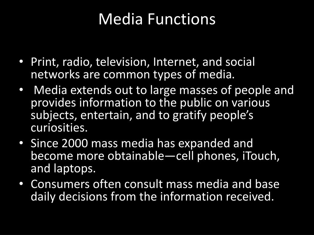 PPT - Mass Media an Impact on the Economy PowerPoint Presentation, free ...