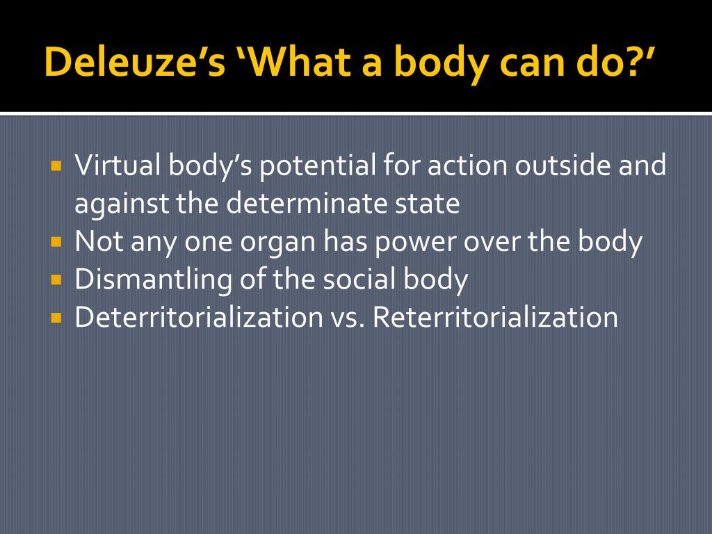 PPT - Foucault & Deleuze : The Docile Body Becoming a Protester in the ...