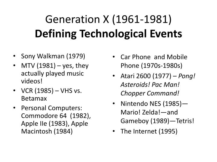PPT - Generation X PowerPoint Presentation - ID:1542957