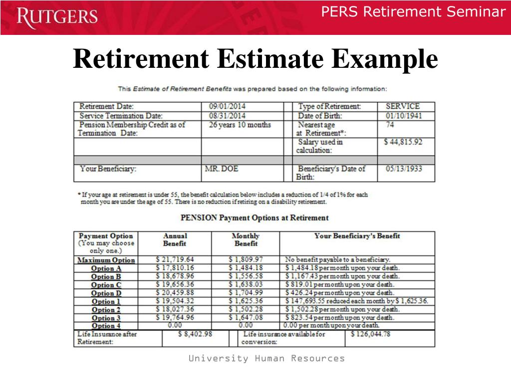 PPT - Welcome to the Public Employees’ Retirement System (PERS ...