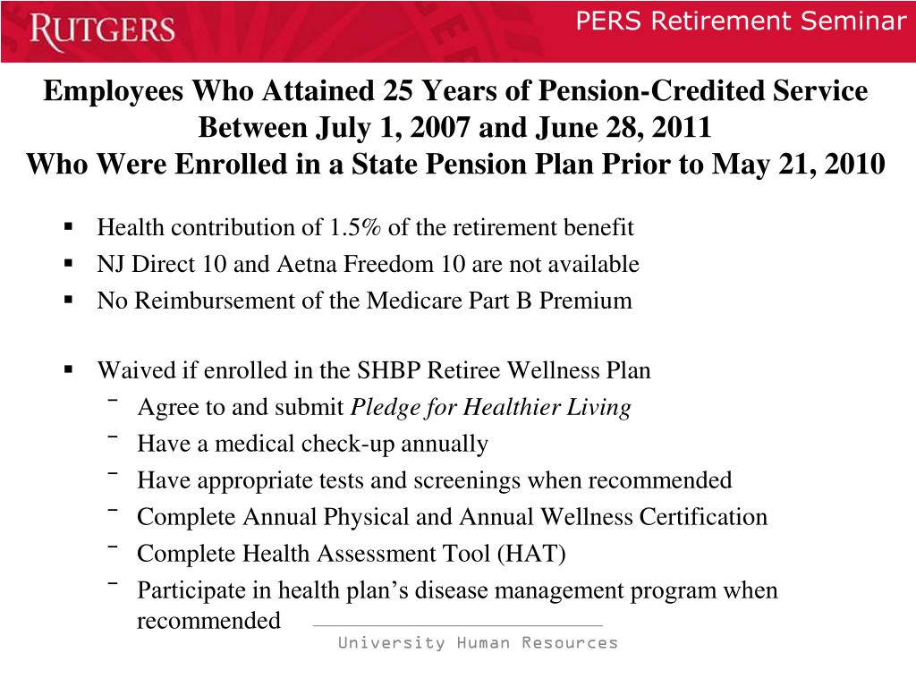 PPT - Welcome to the Public Employees’ Retirement System (PERS ...