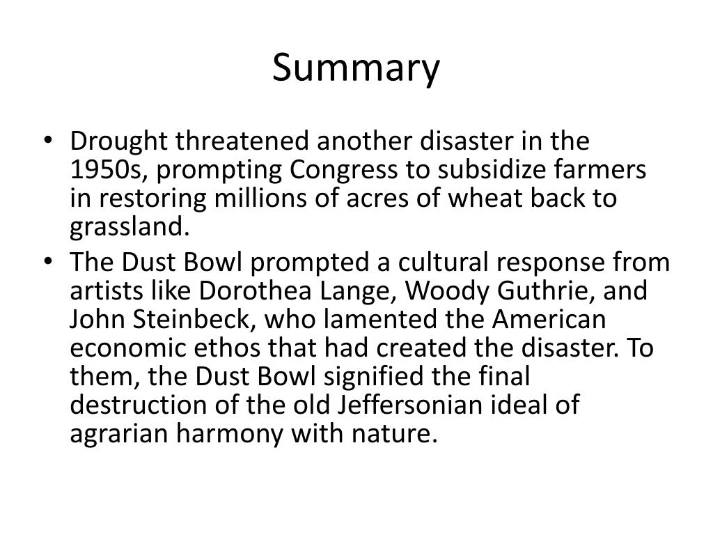 PPT - Dust Bowl Also Known as the Dirty Thirties (1930’s) PowerPoint ...