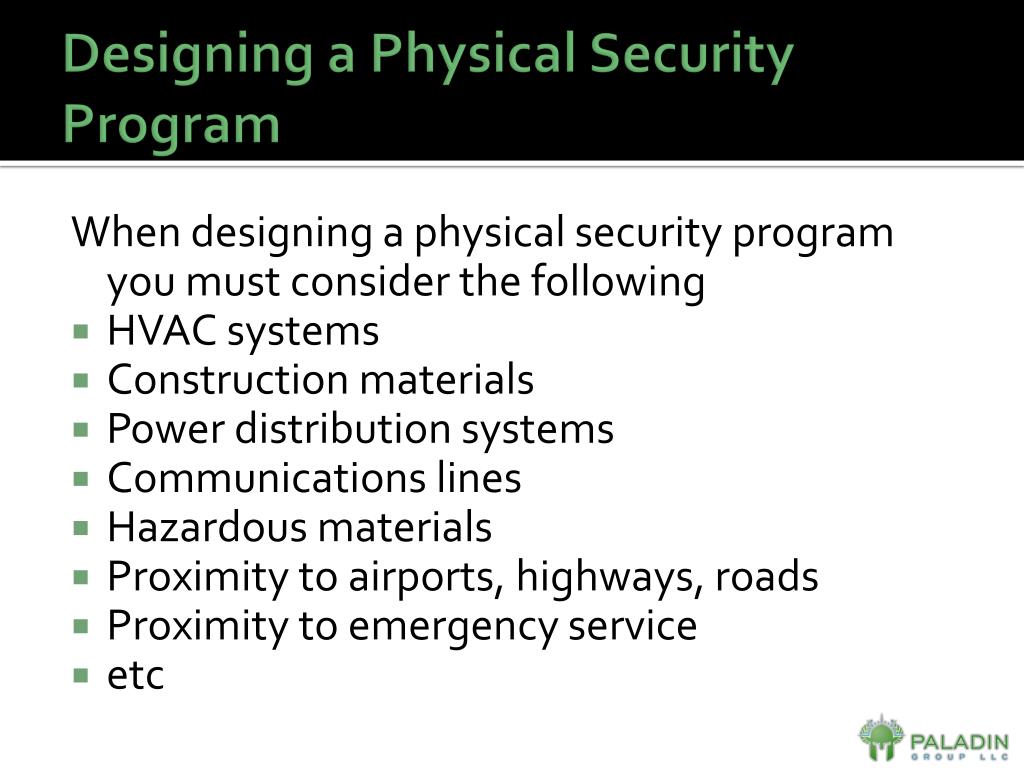 PPT - Chapter 6 – Physical and Environmental Security PowerPoint ...