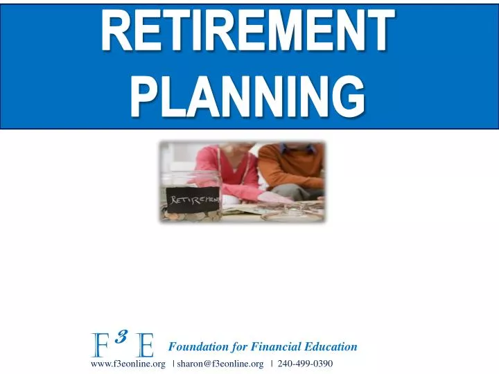 PPT - RETIREMENT PLANNING PowerPoint Presentation, free download - ID ...
