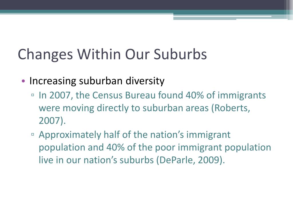 PPT - History, Challenges & Opportunity for America’s First Suburbs ...
