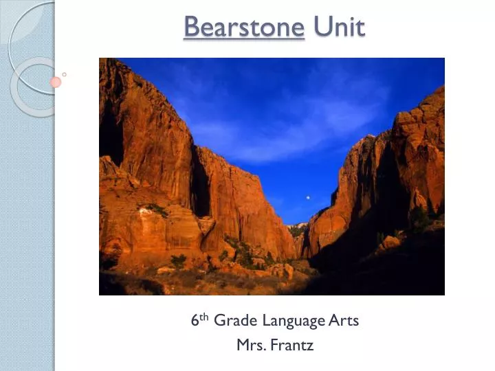 PPT - Bearstone Unit PowerPoint Presentation, free download - ID:1545771