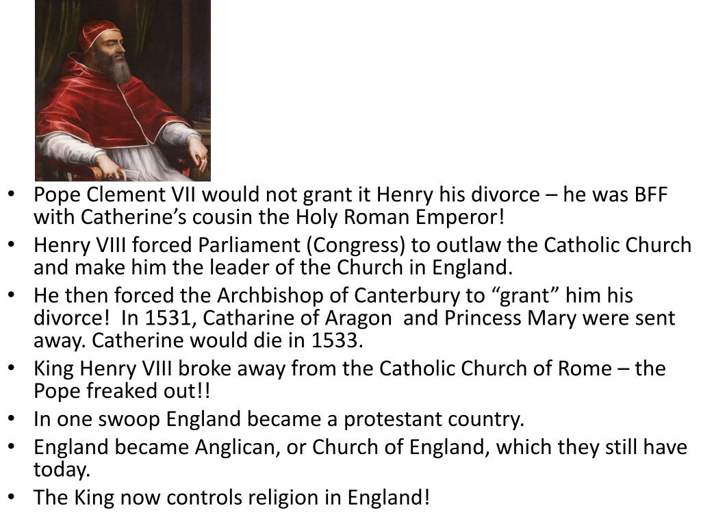 PPT - Reformation- King Henry VIII Brings Protestantism to England ...