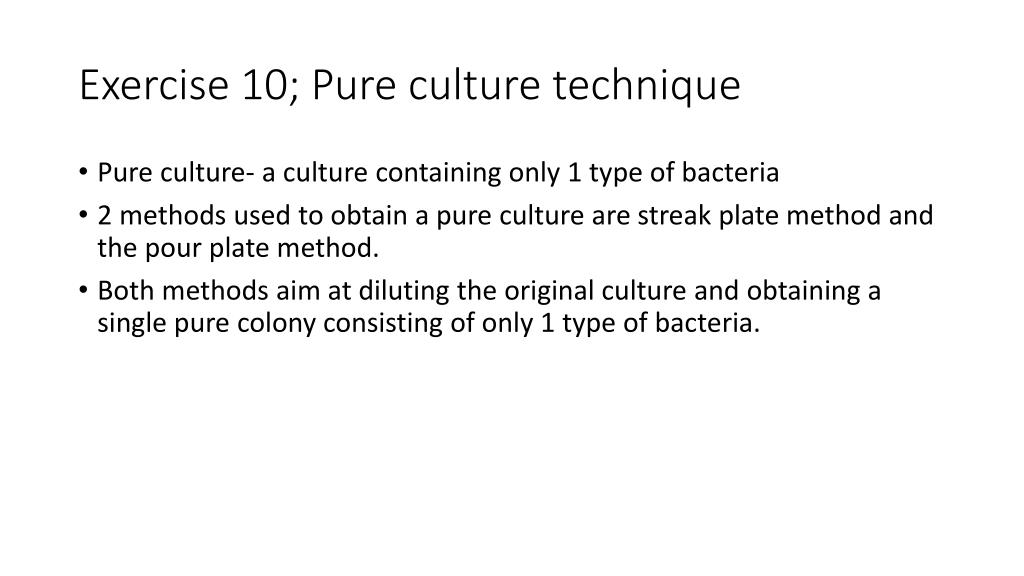 PPT - Culture Media Preparation, Pure Culture technique Ubiquity of ...