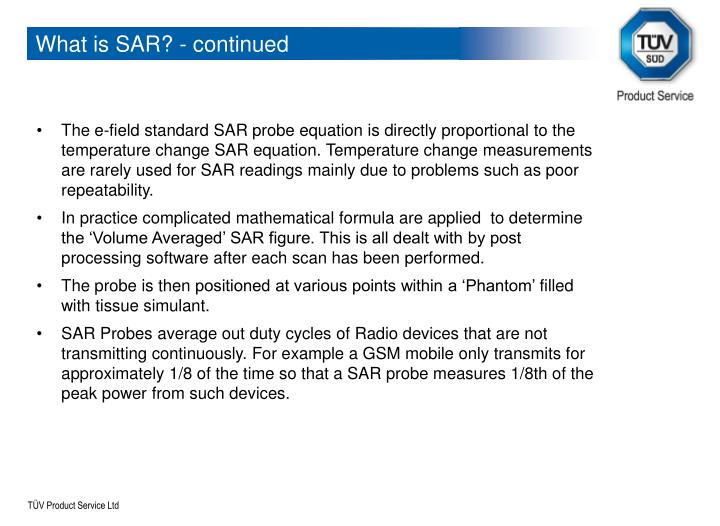 PPT - Specific Absorption Rate (SAR) Overview Presented by Mark Jenkins ...