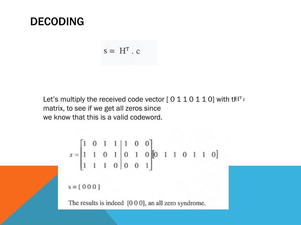 Ppt Codingdecoding Concepts And Block Coding Powerpoint Presentation Id1548174