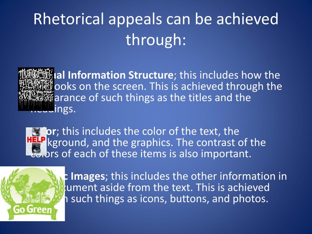 PPT - The Art of Rhetoric: Learning How to Use the Three Main ...