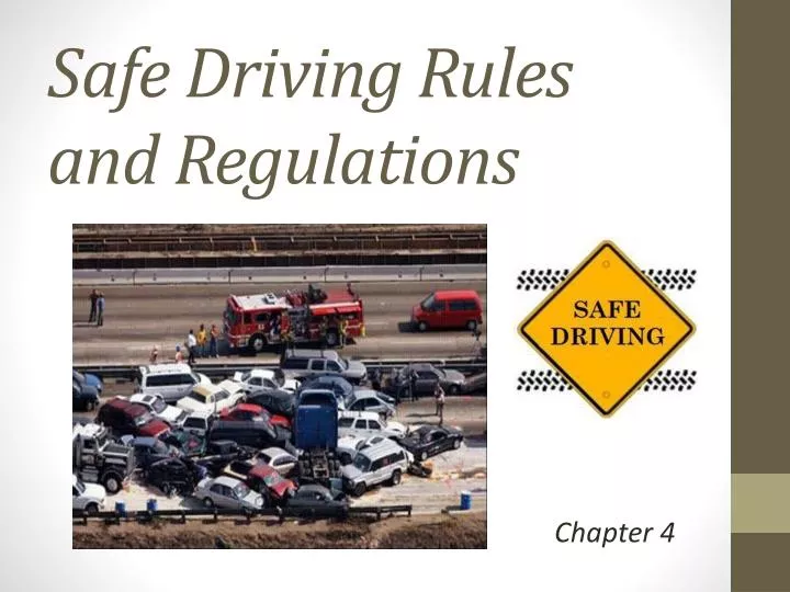 PPT - Safe Driving Rules and Regulations PowerPoint Presentation, free ...