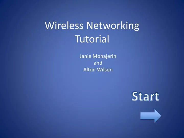PPT - Wireless Networking Tutorial PowerPoint Presentation, free ...