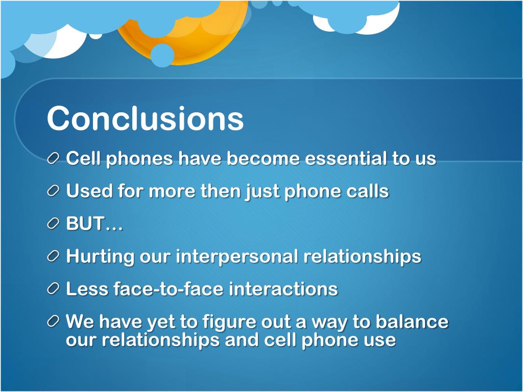 PPT - Cell Phones and Human Relationships PowerPoint Presentation, free ...