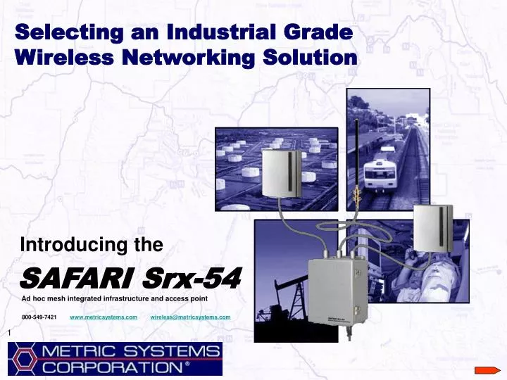 PPT - Selecting an Industrial Grade Wireless Networking Solution ...