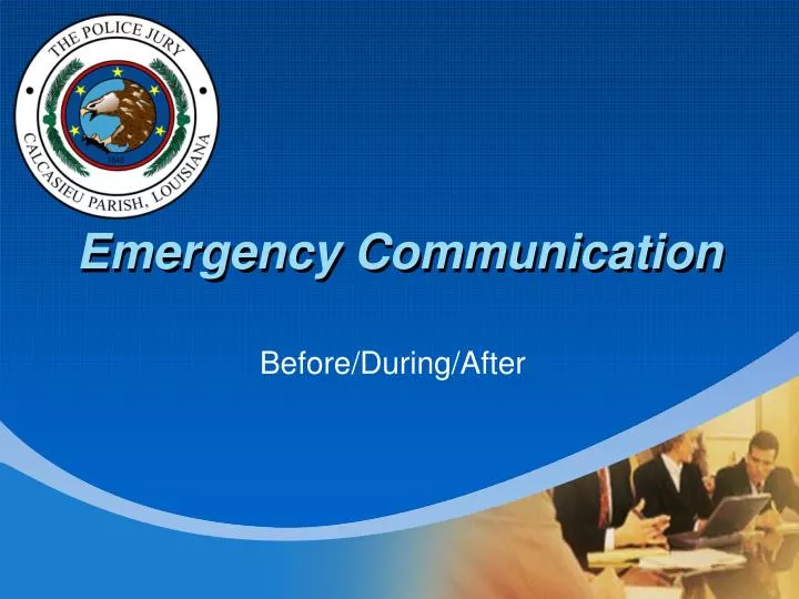 PPT - Emergency Communication PowerPoint Presentation, free download ...