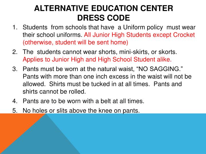 PPT - Alternative Education Center PowerPoint Presentation - ID:1549430