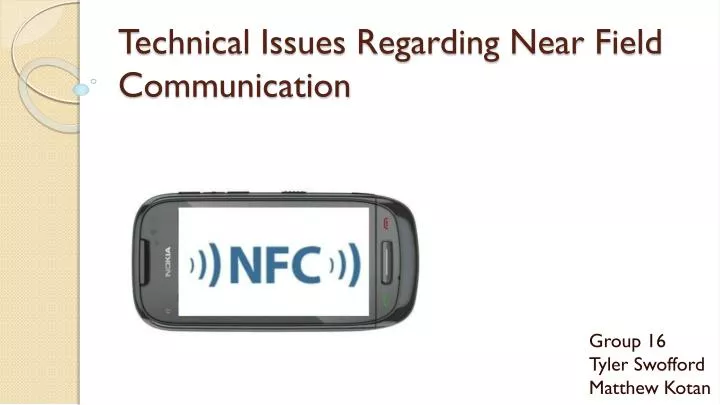 PPT - Technical Issues Regarding Near Field Communication PowerPoint ...