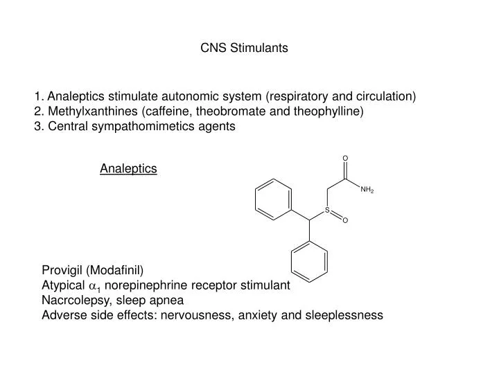 PPT - CNS Stimulants PowerPoint Presentation, free download - ID:1550203