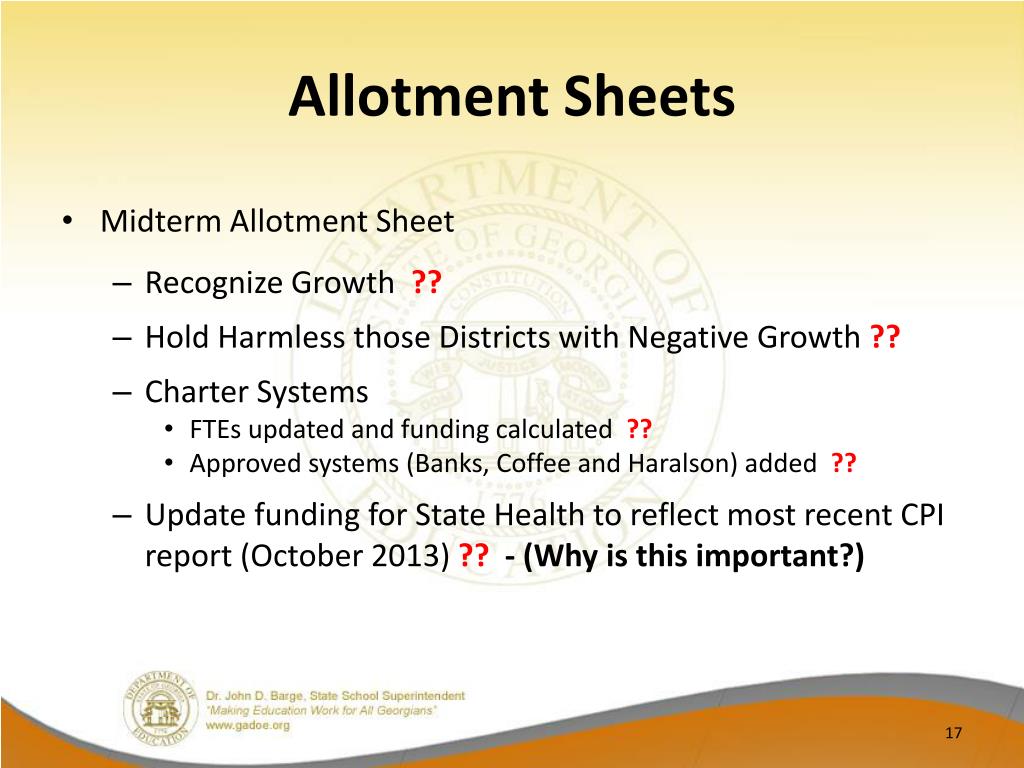 PPT - FINANCIAL REVIEW UPDATE Georgia Department of Education ...
