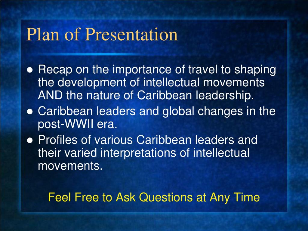 PPT - The Role of the Caribbean in Black Intellectual Movements, 1940s ...