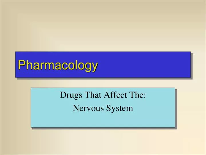 PPT - Pharmacology PowerPoint Presentation, free download - ID:1551066