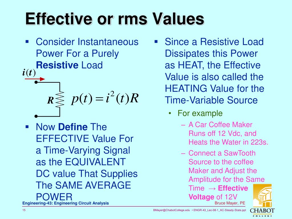 PPT - Bruce Mayer, PE Licensed Electrical & Mechanical Engineer BMayer ...