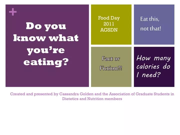 PPT - Eat this, not that! PowerPoint Presentation, free download - ID ...