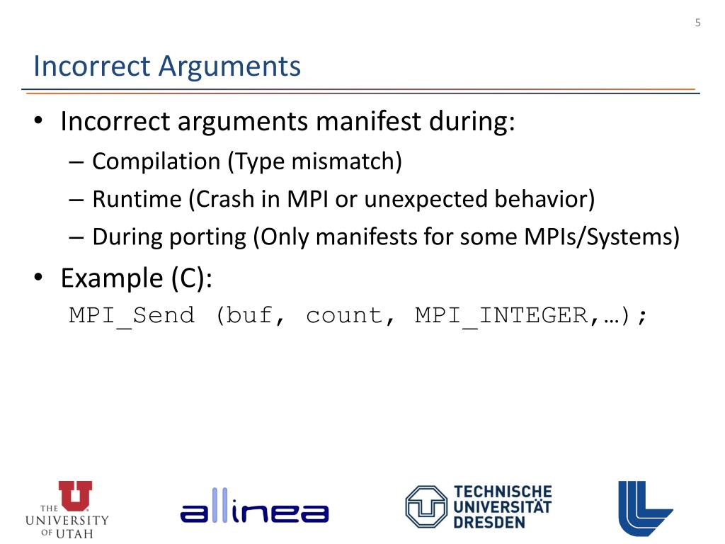 Ppt Dealing With Mpi Bugs At Scale Best Practices Automatic Detection Debugging And Formal