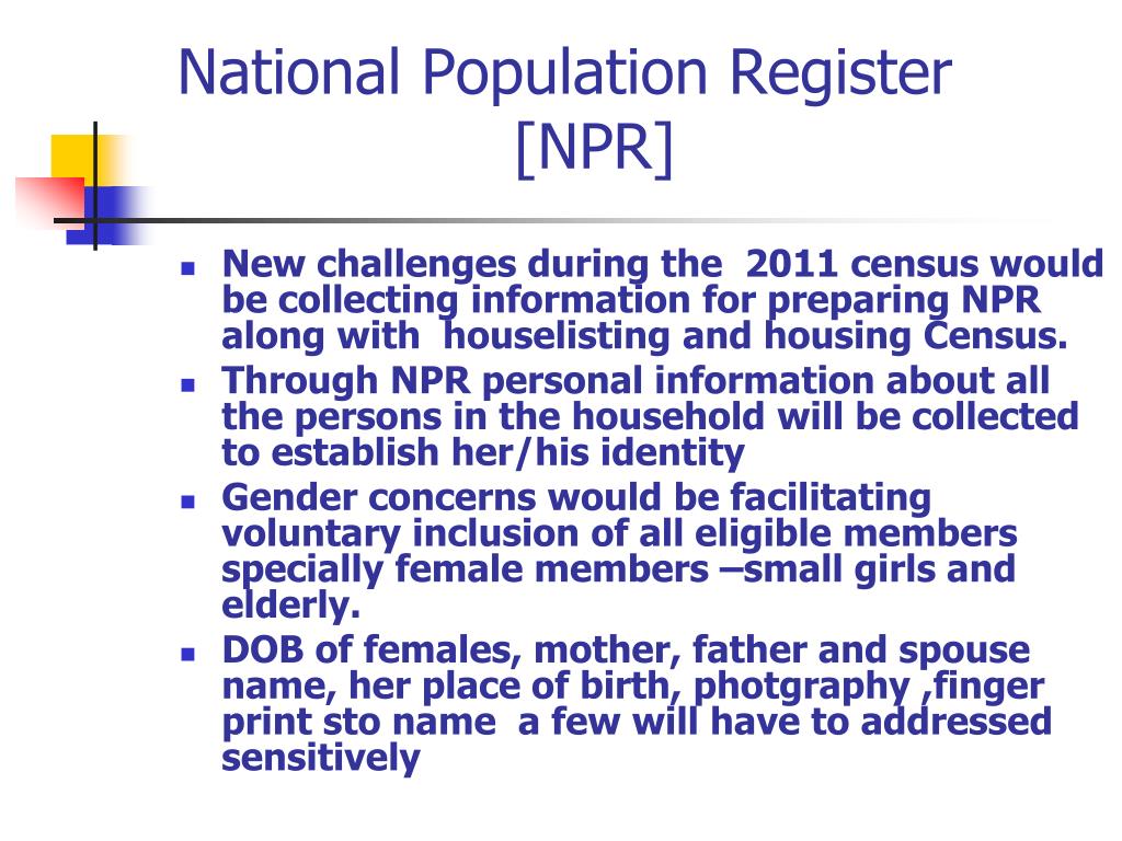 PPT - Gender sensitization-2011 Census [ Houselisting & National ...