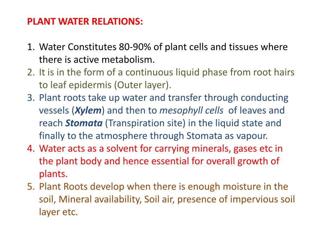 PPT - SOIL – PLANT – WATER RELATIONSHIPS , Et o & Crop water ...