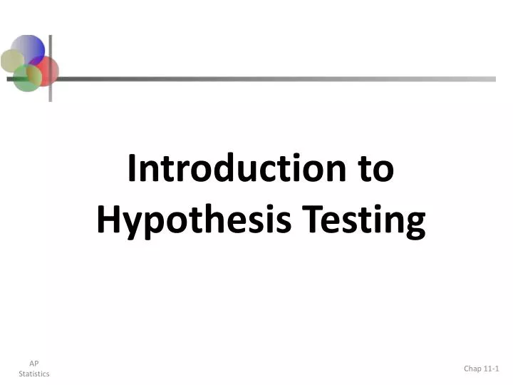 PPT - Introduction to Hypothesis Testing PowerPoint Presentation, free ...