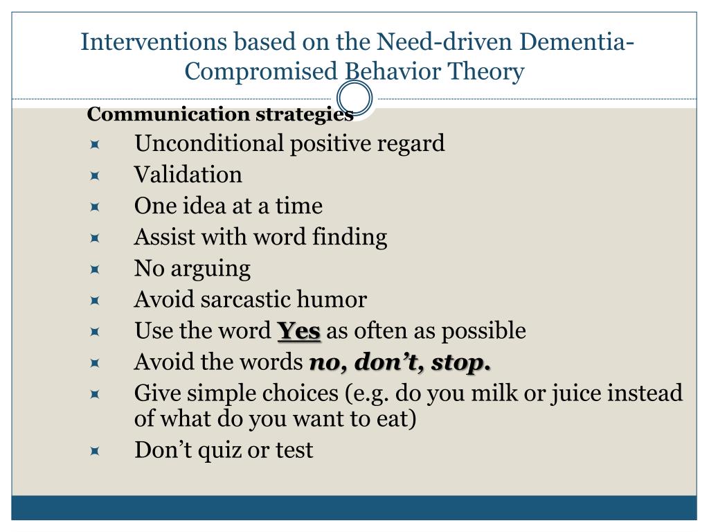 PPT - Interventions to Minimize Behavioral Symptoms of Dementia: Moving ...