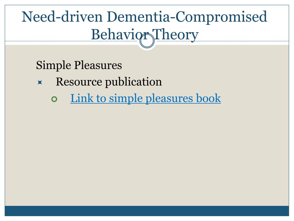 PPT - Interventions to Minimize Behavioral Symptoms of Dementia: Moving ...