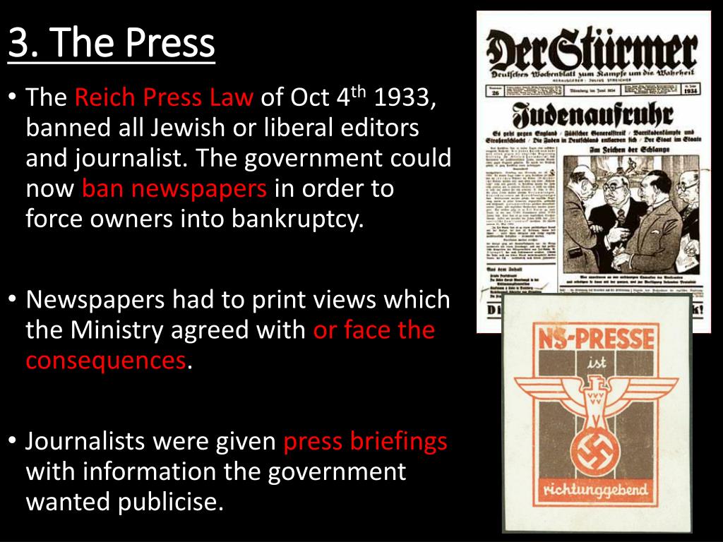 PPT - How was censorship and propaganda used to exert control in Nazi ...