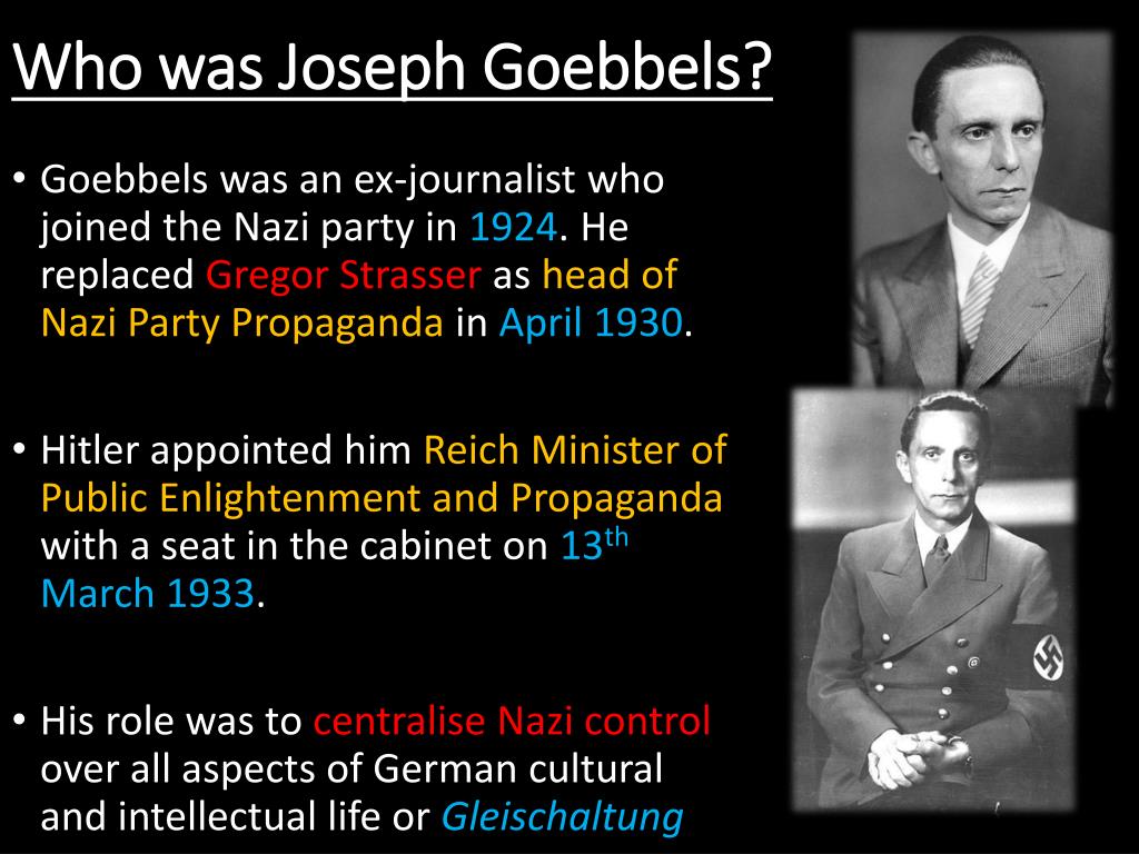 PPT - How was censorship and propaganda used to exert control in Nazi ...