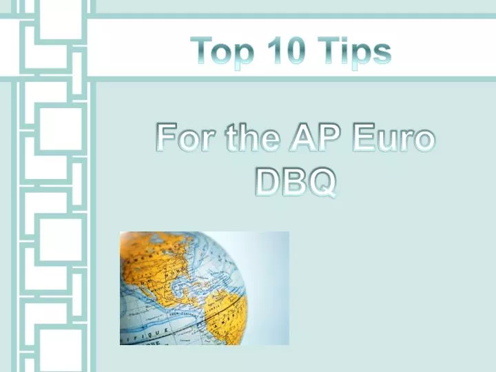 PPT - Top 10 Tips PowerPoint Presentation, free download - ID:1552901