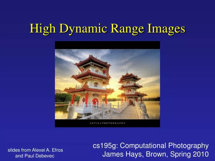 PPT - High Dynamic Range Images PowerPoint Presentation, free download ...