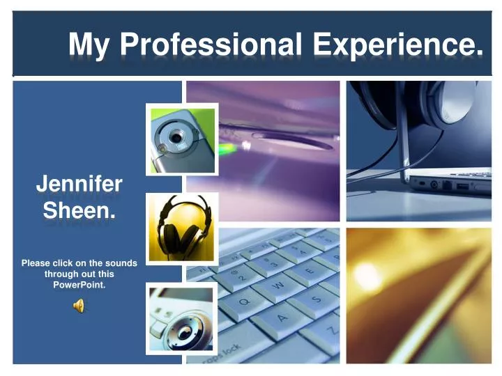 PPT - My Professional Experience. PowerPoint Presentation, free ...