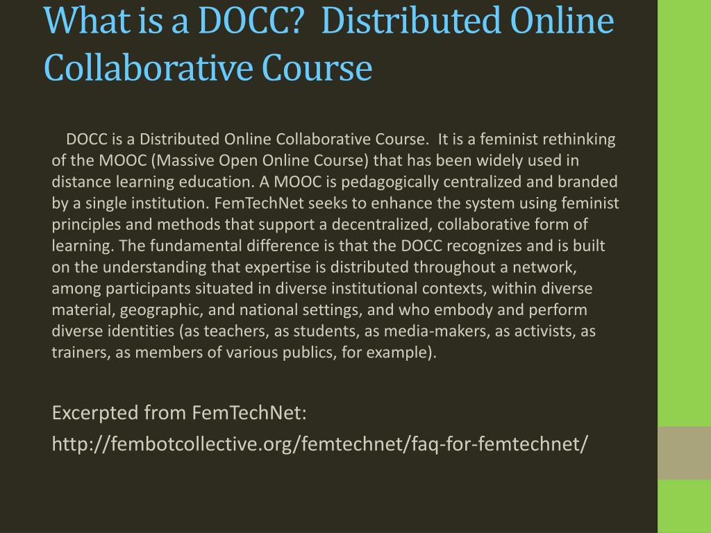 PPT - Feminist Pedagogy for a Digital Age ("A Feminist MOOC?") PowerPoint Presentation - ID:1555310