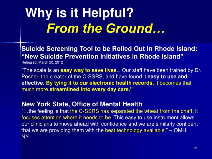 PPT - On the Road to Prevention: Identification & Triage Using the ...