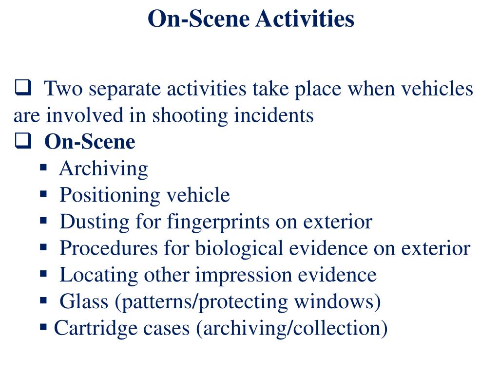 PPT - Vehicles as Shooting Incident Crime Scenes PowerPoint ...