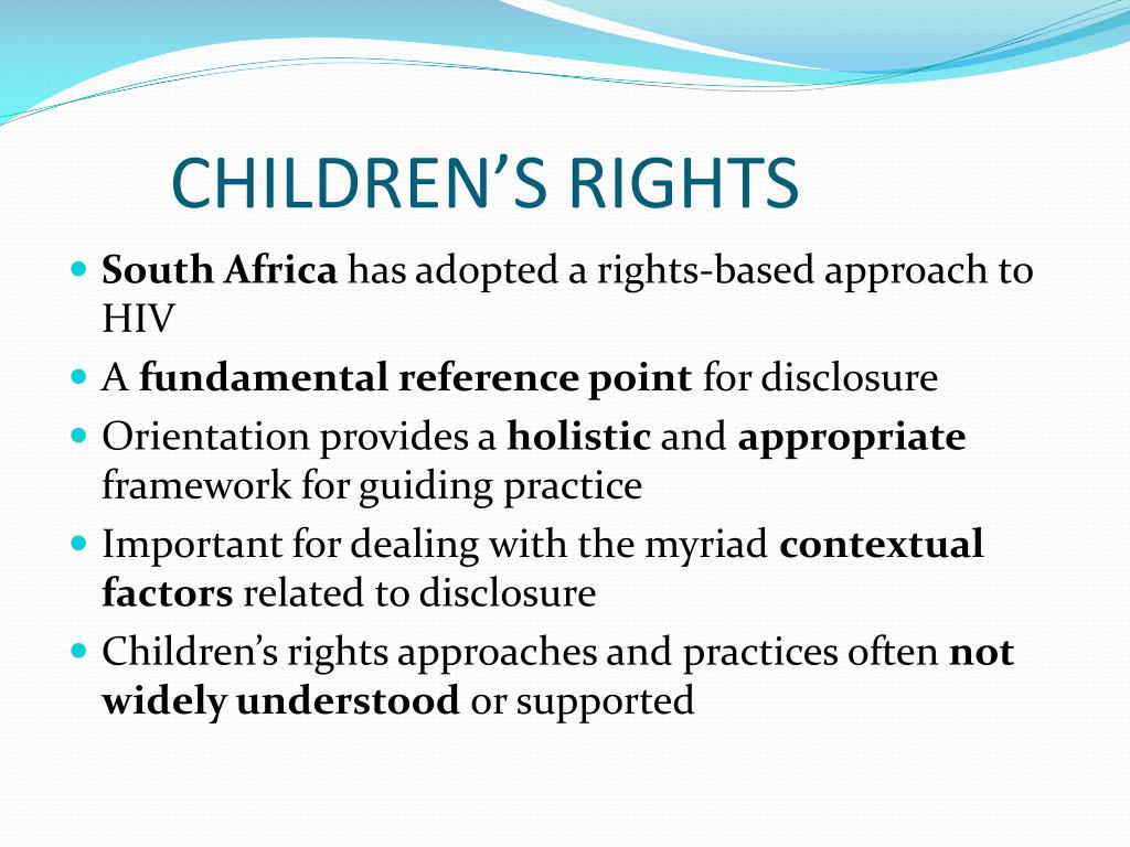 PPT - ETHICS AND DISCLOSURE TO CHILDREN AND ADOLESCENTS PowerPoint ...