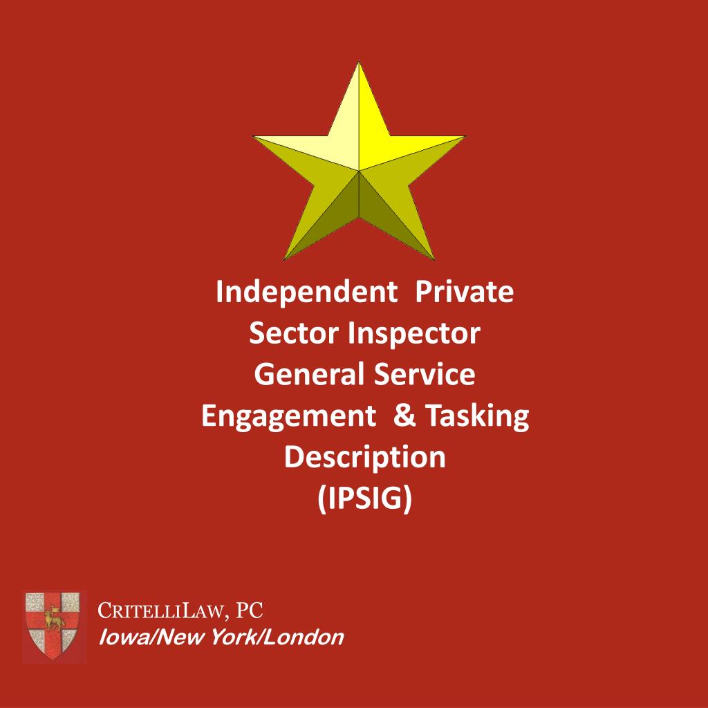 PPT - Independent Private Sector Inspector General Service Description ...