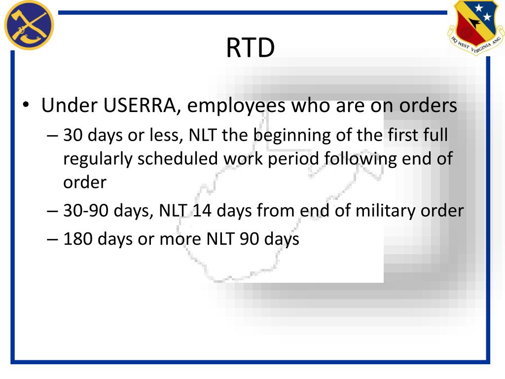 PPT - Uniformed Services Employment & Reemployment Rights Act (USERRA ...